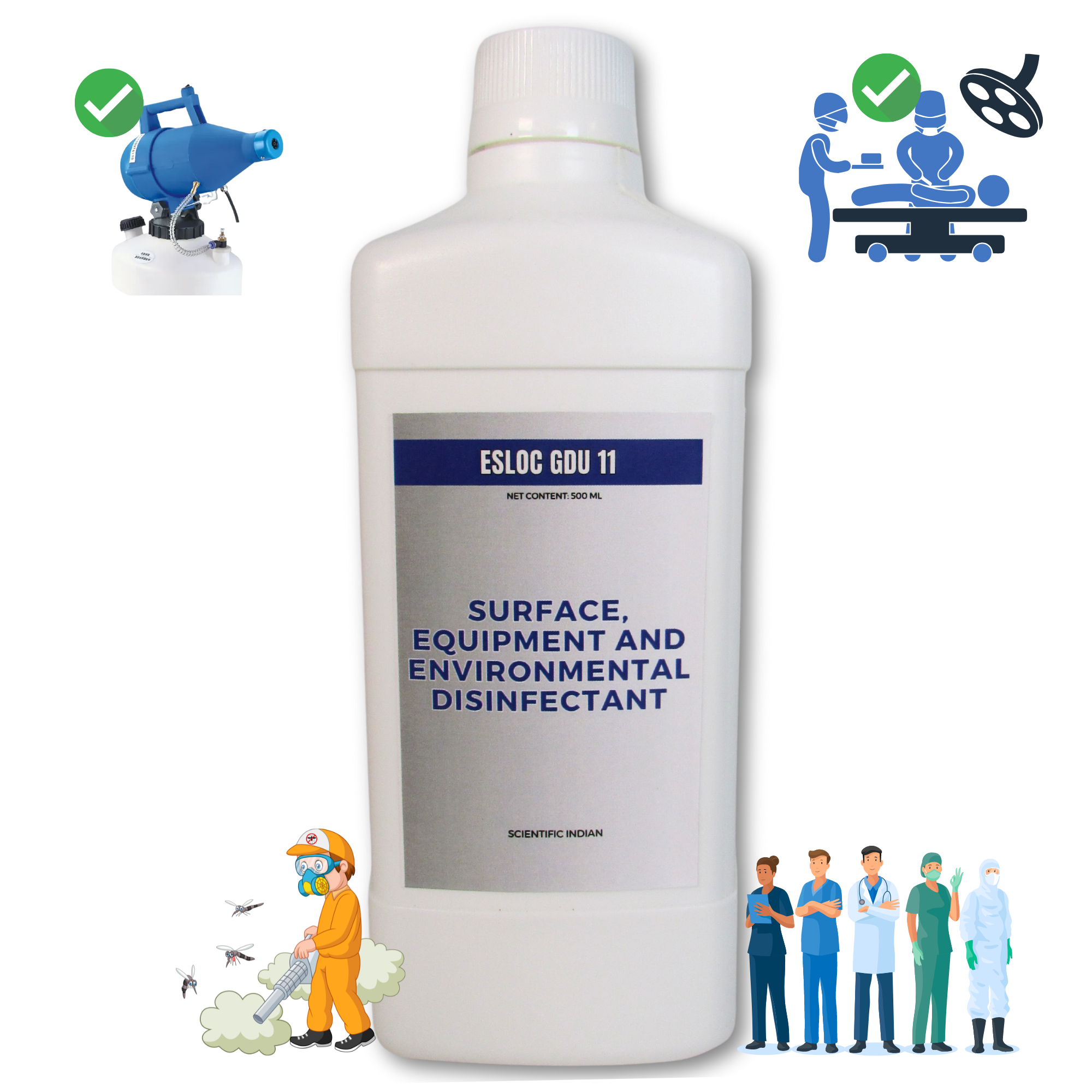 ESLOC Operation Theater Fumigation Sterilizer 500ml - Simple Solutions