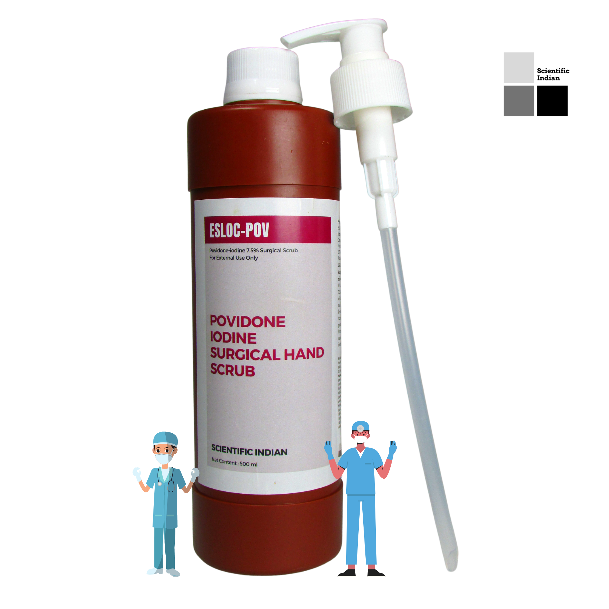 Povidone Iodine surgical scrub hand wash ESLOC-POV I Simple Solutions